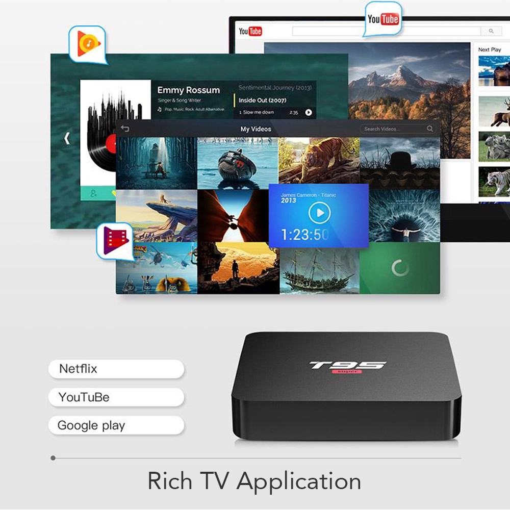 ♈ T95 Super Android TV Box RAM 2.4GHz WiFi รองรับ 4K ดูหนังออนไลน์ ...