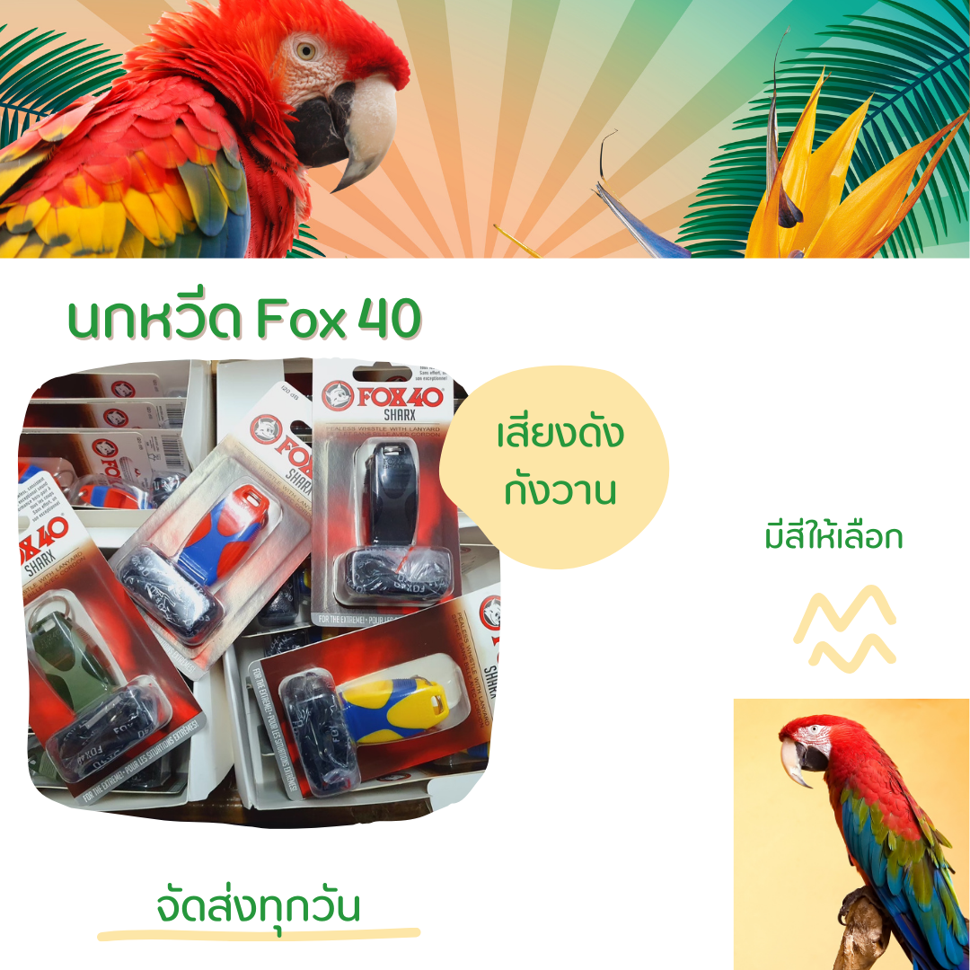 นกหวีด Fox40 Sharx.. คละสี | Lazada.co.th