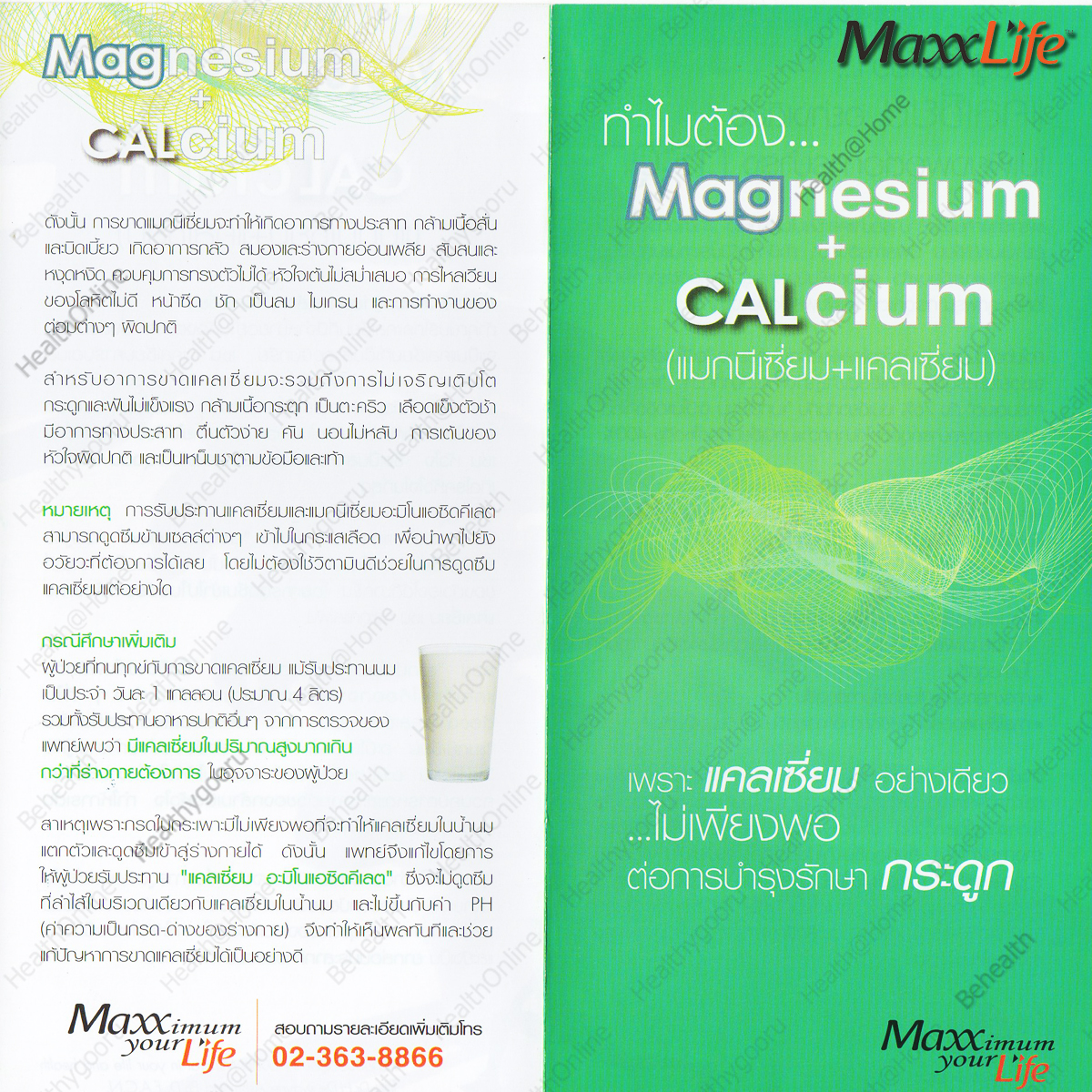 Maxxlife Mag-Cal Magnesium Calcium แม็กซ์ไลฟ์ แม็ก-แคล แคลเซียม ชนิดชง ...