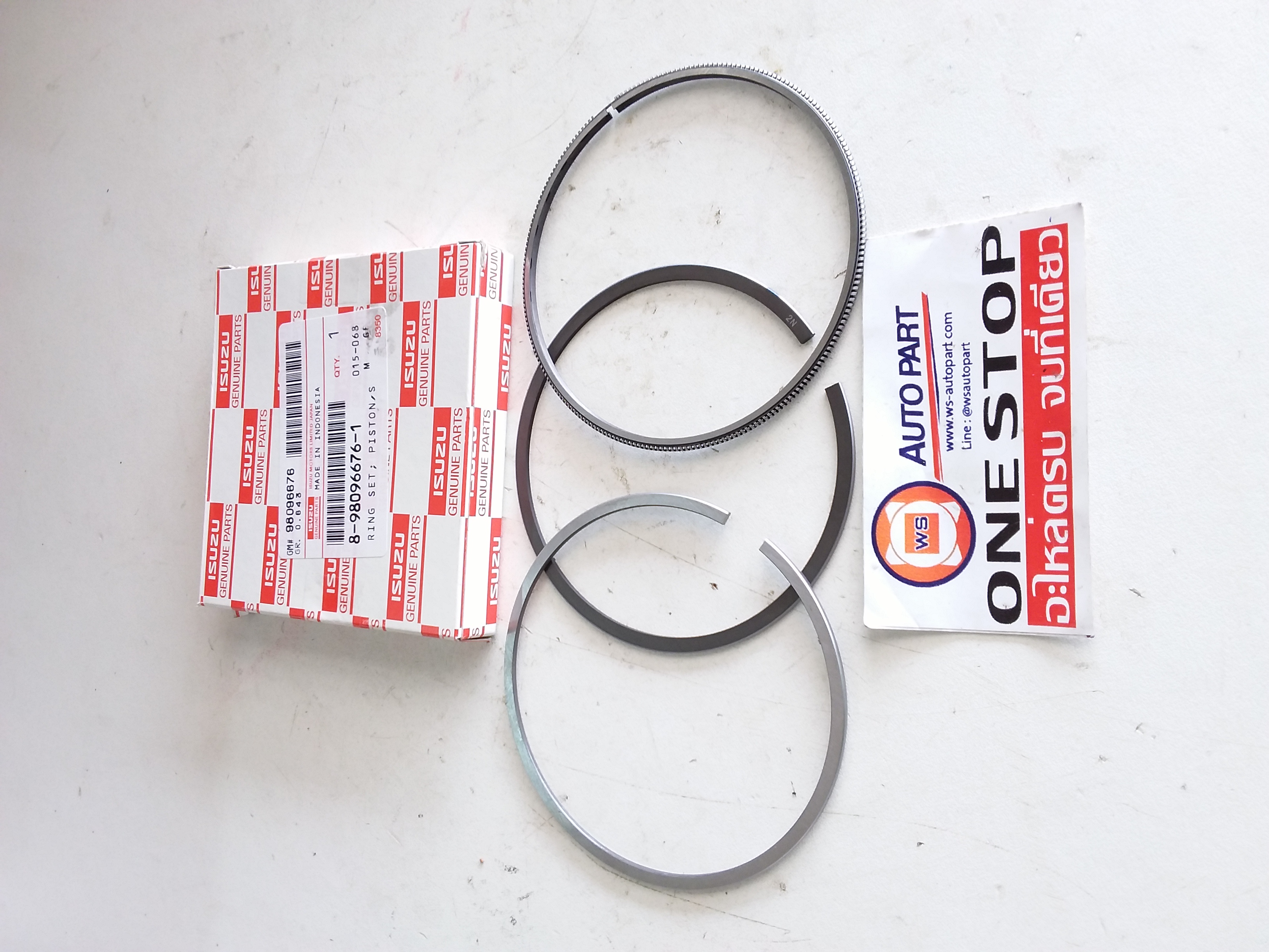 Isuzu แหวนลูกสูบ สำหรับอะไหล่รถรุ่น D-MAX เครื่อง4JJ1,4JK 3เเหวน*ใน92m ...