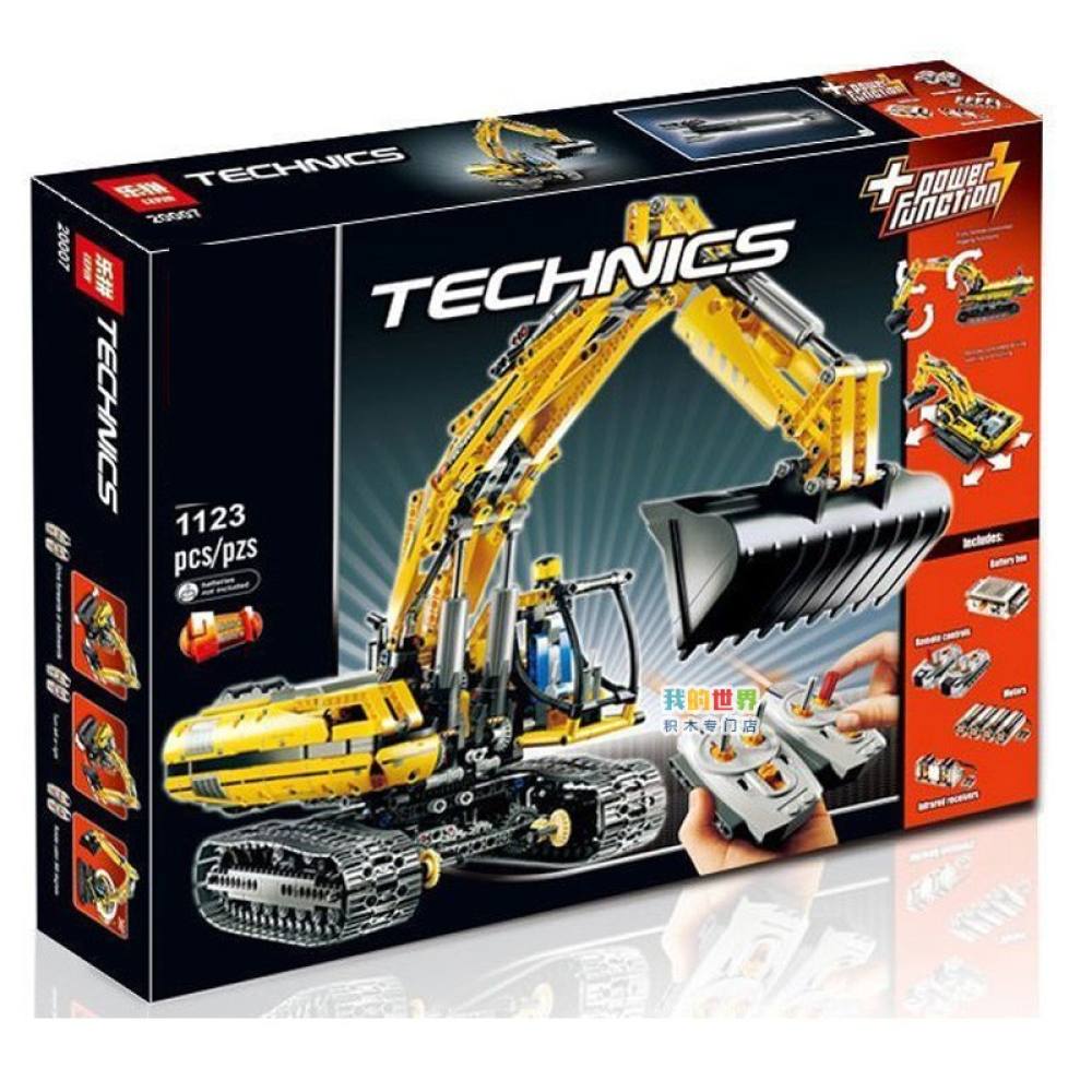 LEGO building block technology machinery group crawler excavator ...