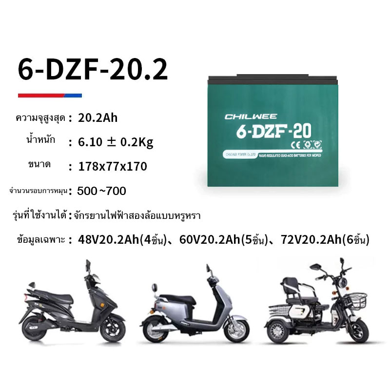 แบตเตอรี่สามล้อไฟฟ้า แบตเตอรี่ตะกั่วแห้ง 48v 20ah แบตเตอรี่ 6-DZF-20 ...