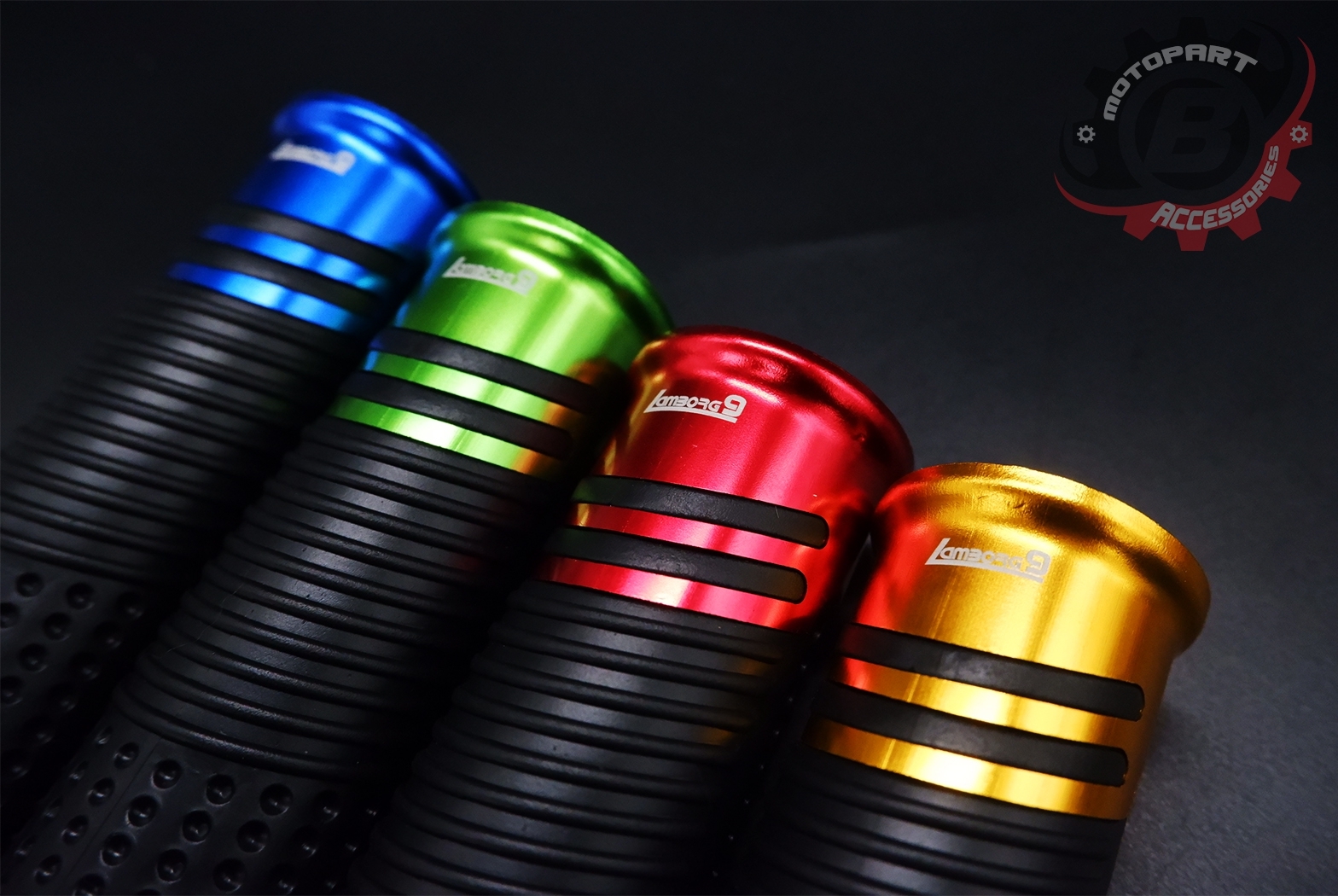 LB9 LAMBORG9 ปลอกแฮนด์แต่ง กดเลือกได้4สี ปลอกแฮนด์แดง ปลอกแฮนด์น้ำเงิน ปลอกแฮนด์ทอง ปลอกแฮนด์ ...