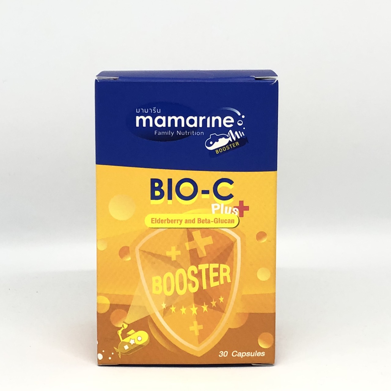 Mamarine BIO-C Plus Elderberry Capsule [1 กระปุก][30 แคปซูล] มามารีน ...