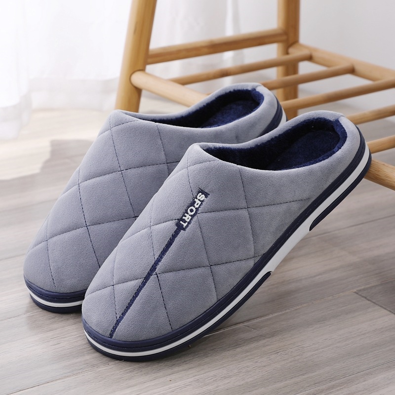 Size 47 48 49 50 Men Autumn Winter Warm Big Size Cotton Slippers Large ...