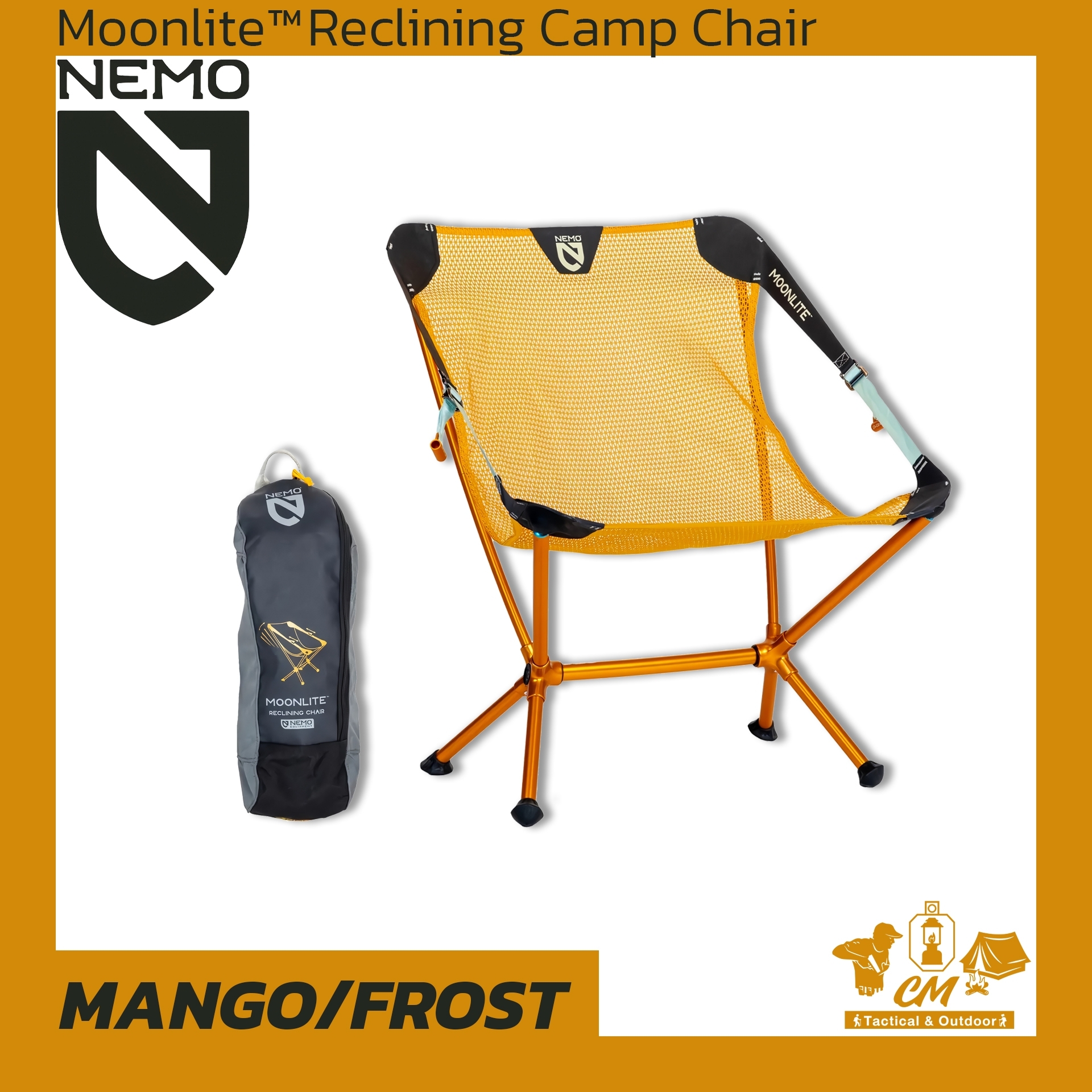NEMO MOONLITE RECLINING CAMP CHAIR เก้าอี้แคมป์ปิ้ง เก้าอี้เดินป่า ...
