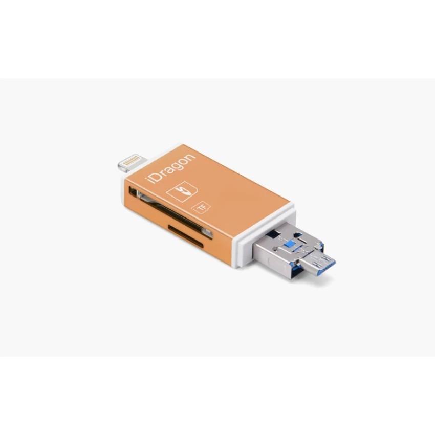 โปรโมชั่น iDragon - iDiskk Pro Card Reader Micro SD/SD Card USB 3.0 ...