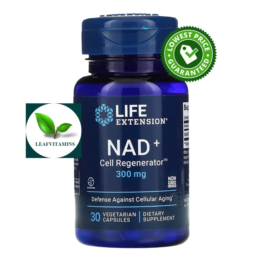 NEW Life Extension NAD Cell Regenerator Nicotinamide Riboside 300 mg 30 ...