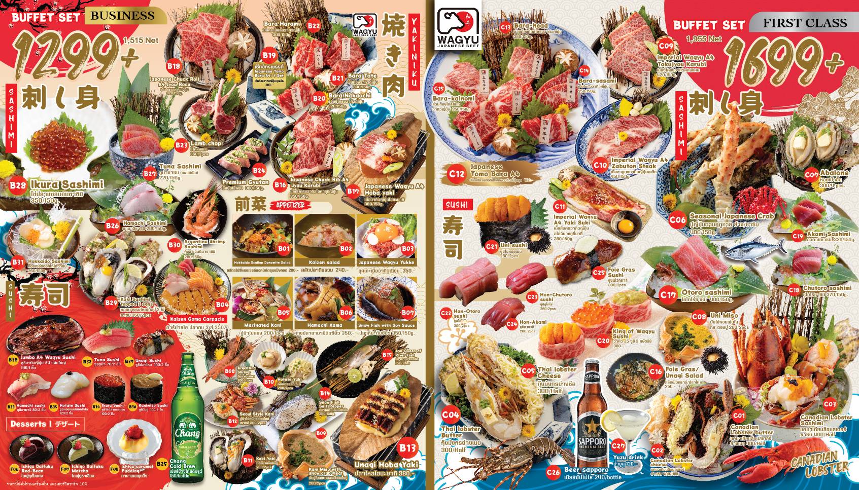 E Voucher Neta Grill Buffet Set 1299 (For 2 person) (ราคาเต็ม3030) ไข่ปลาแซลมอนซาซิมิ หอยเชลล์ฮ ...