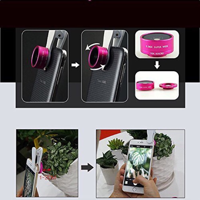 2-1N-1 Clip Lens รุ่นใหม่ 2 in 1 Super Wide 0.36X and Macro 15x ...