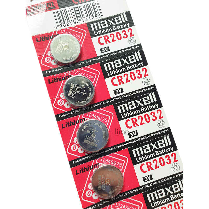 ถ่านกระดุม CR2032 maxell Lithium Battery 3V Made in Japan ถ่านกล้อง ...