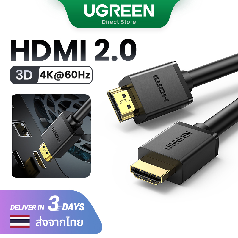 HDMIUGREEN 4K HDMI Cable for TV Monitor Computer Projector PC PS4 Xbox ...