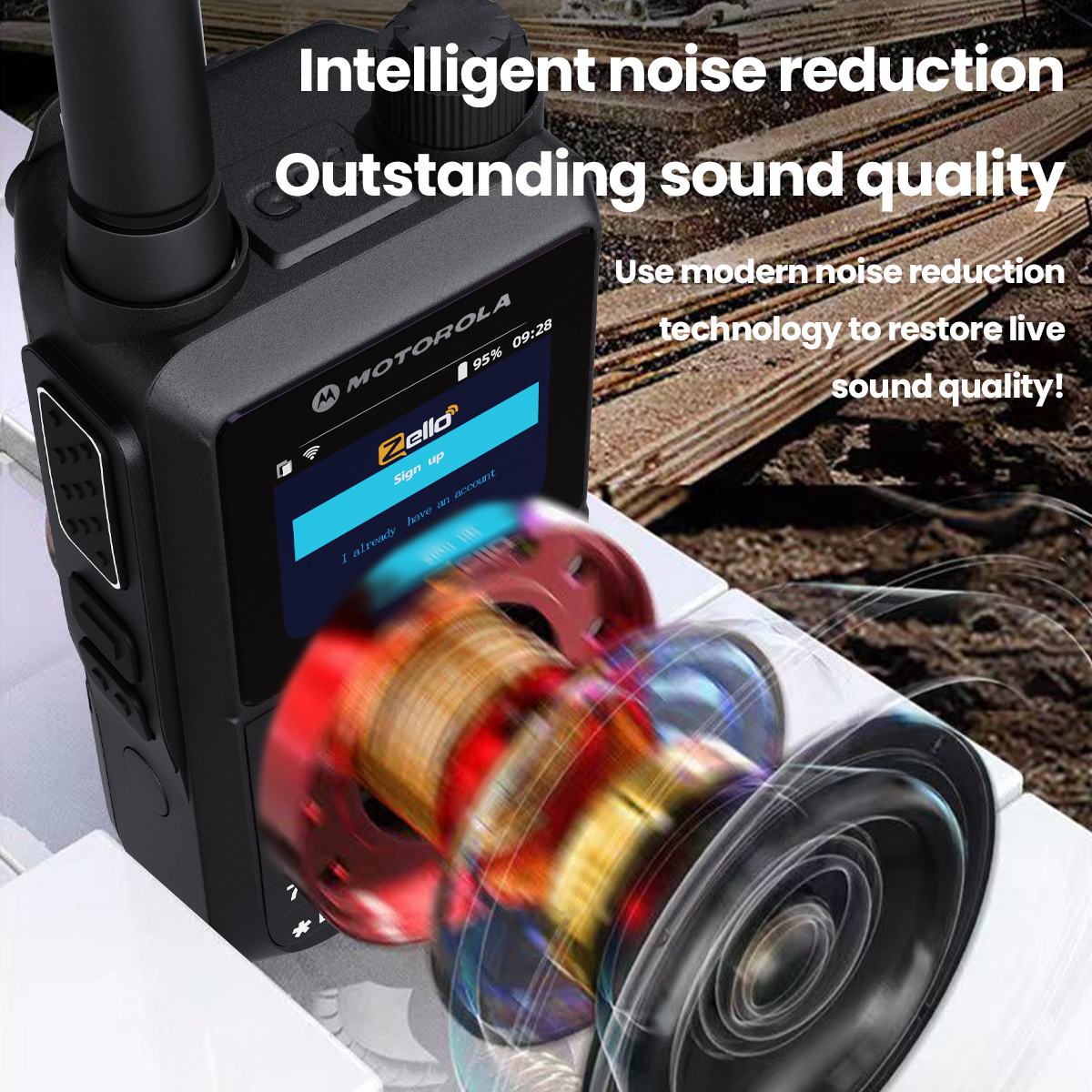 Motorola Zello วิทยุสื่อสาร T88 Plus 6800mAH การสื่อสารทางไกล 5000KM ...