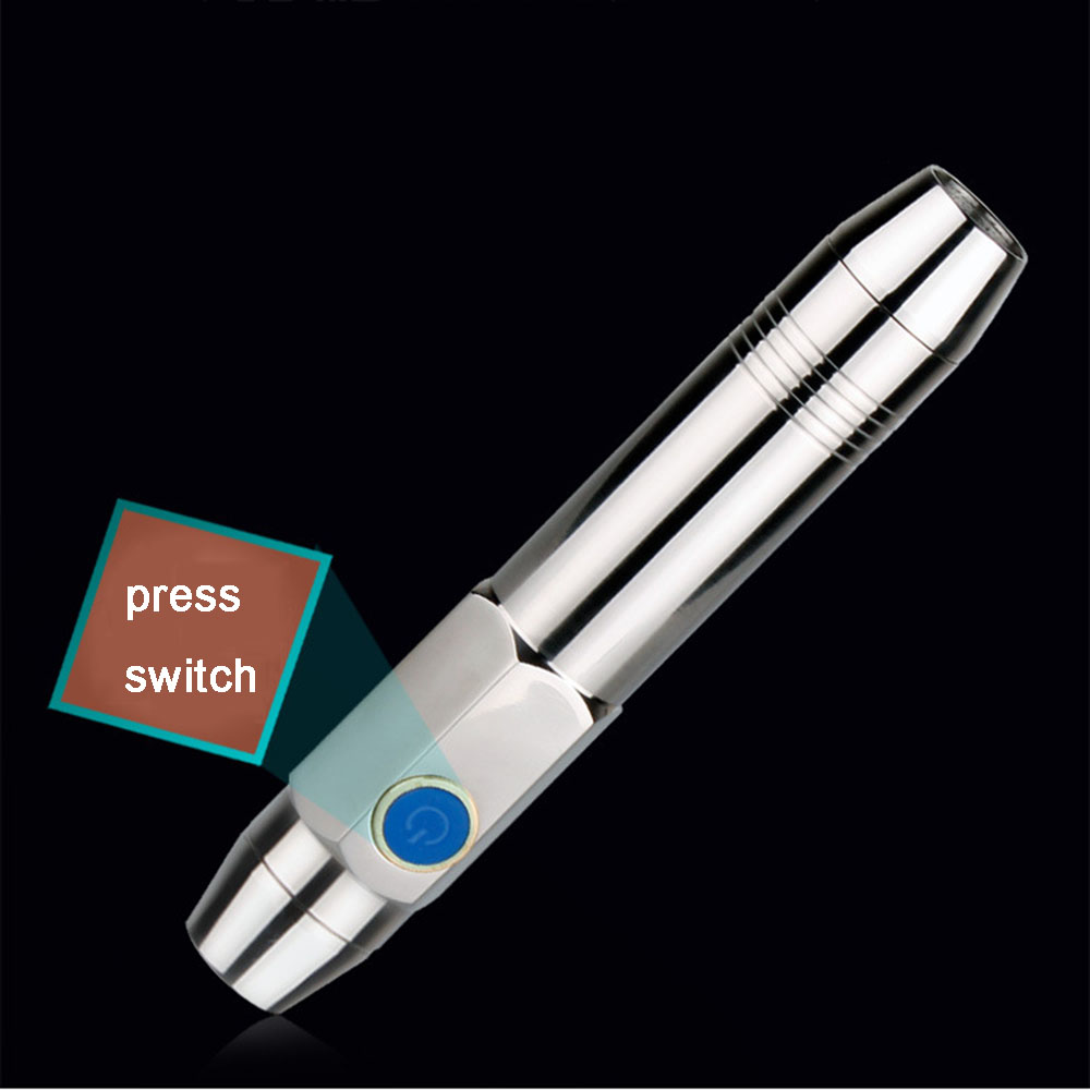 8W Yellow Light LED Gemstone Torch Rechargeable Jade LED Flashlight 365NM BlackLight UV Portable ...