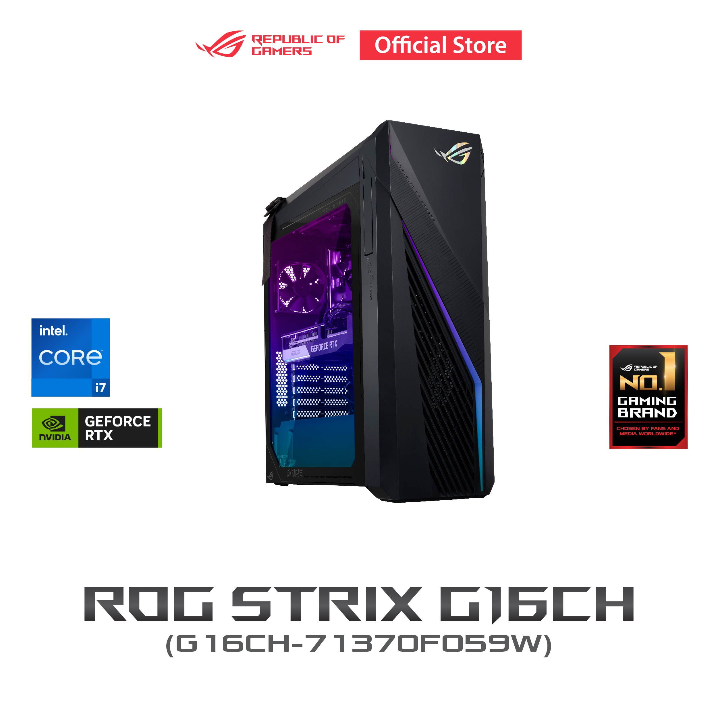 ASUS ROG Strix G16CH-71370F059W, desktop, Intel Core i7-13700F, 16GB ...