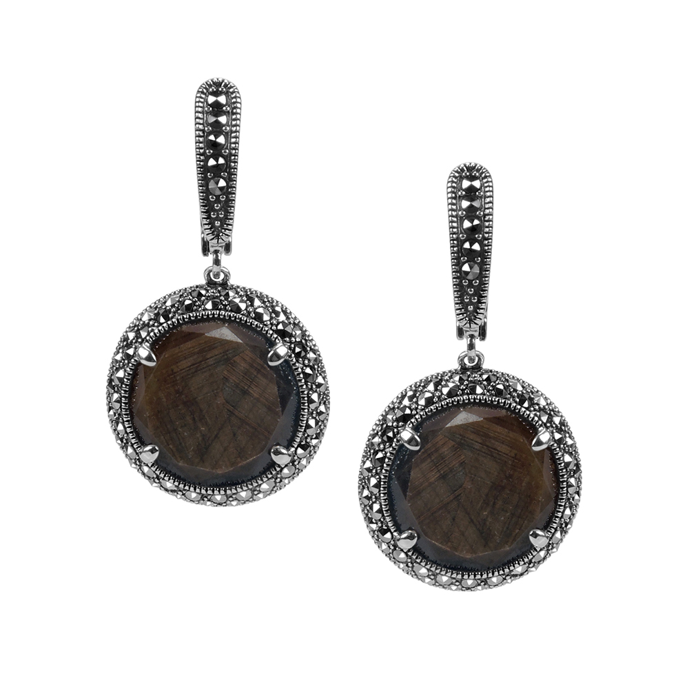 MARC jewelry ต่างหู รุ่น ME02109BR-SP, สีน้ำตาล | Lazada.co.th