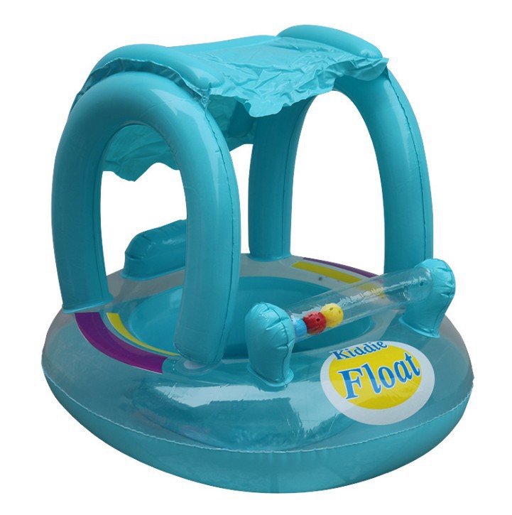 Inflatable Baby Boat with Canopy Pool Float for Kids Swimming Ring fo ...