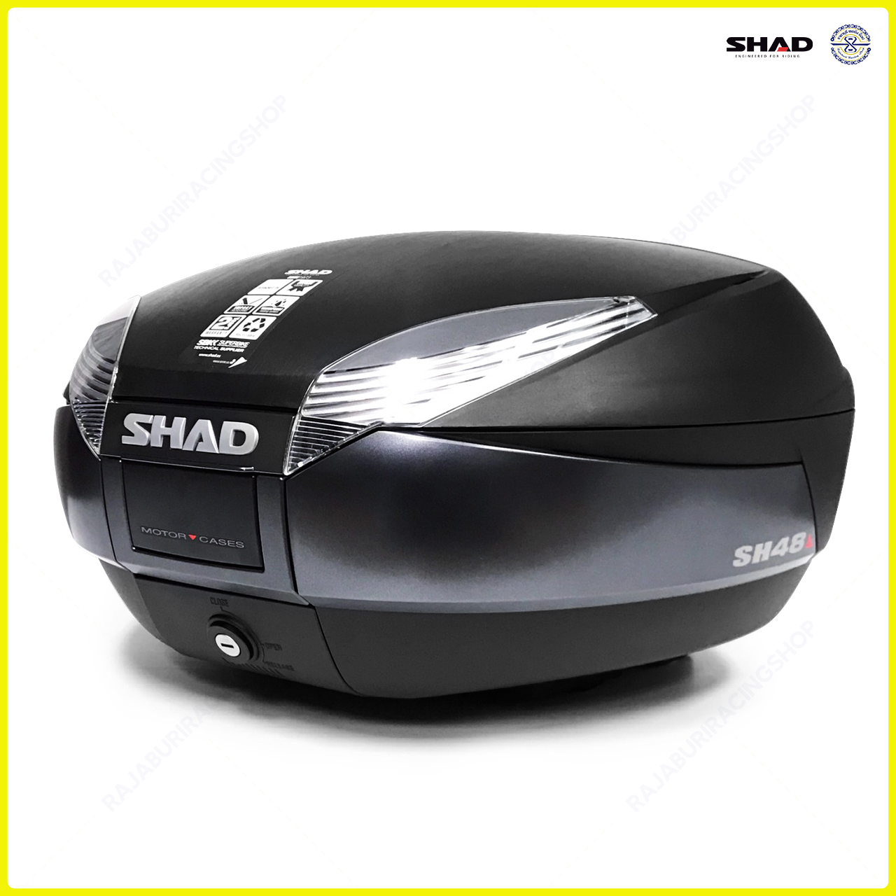 กล่องท้าย SHAD รุ่น SH48 ขนาด 48 ลิตร กล่องติดมอเตอร์ไซค์ กล่องท้าย ...