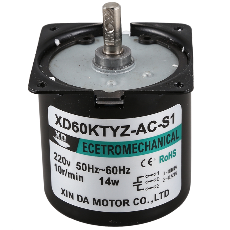 60Ktyz Ac Motor 220V 10Rpm Permanent Magnetic Electric Synchronous ...