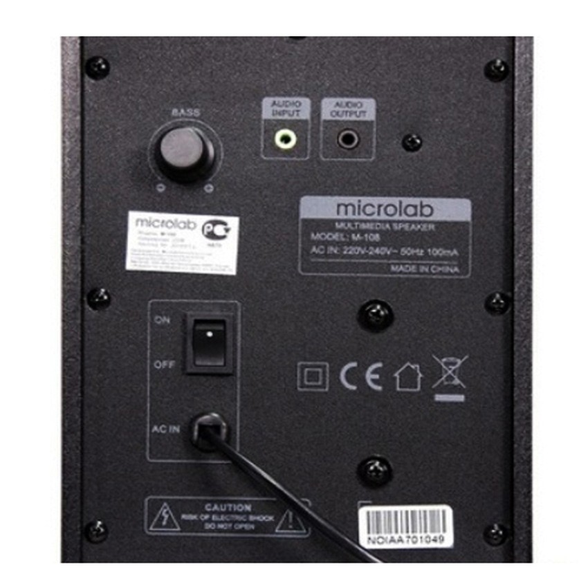 Microlab M-108 Multimedia Speaker ลำโพงพร้อมซัฟวูฟเฟอร์ ระบบ2.1 ...