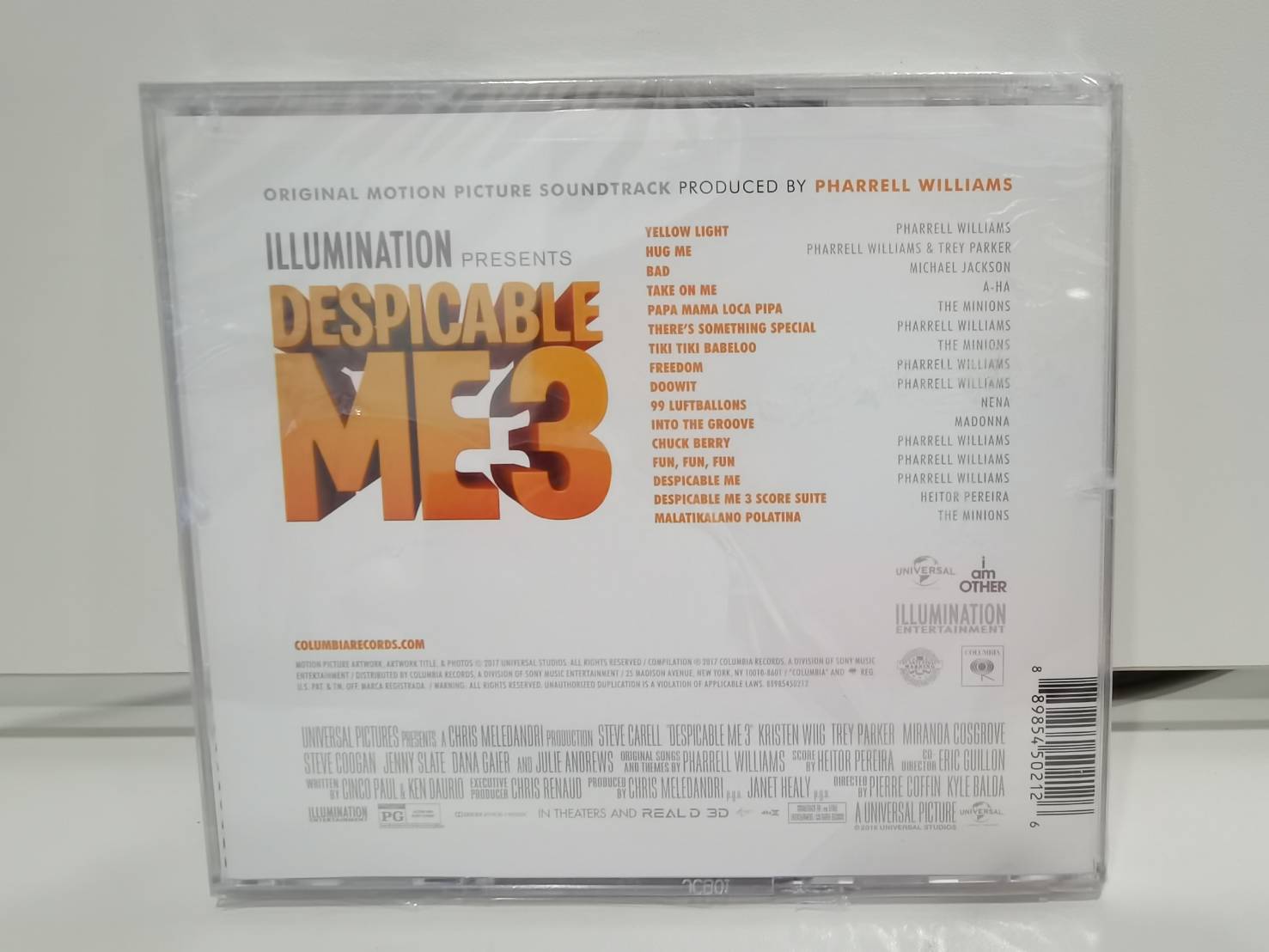 CD MUSIC ซีดีสากล Despicable Me 3 [Original Motion Picture Soundtrack ...