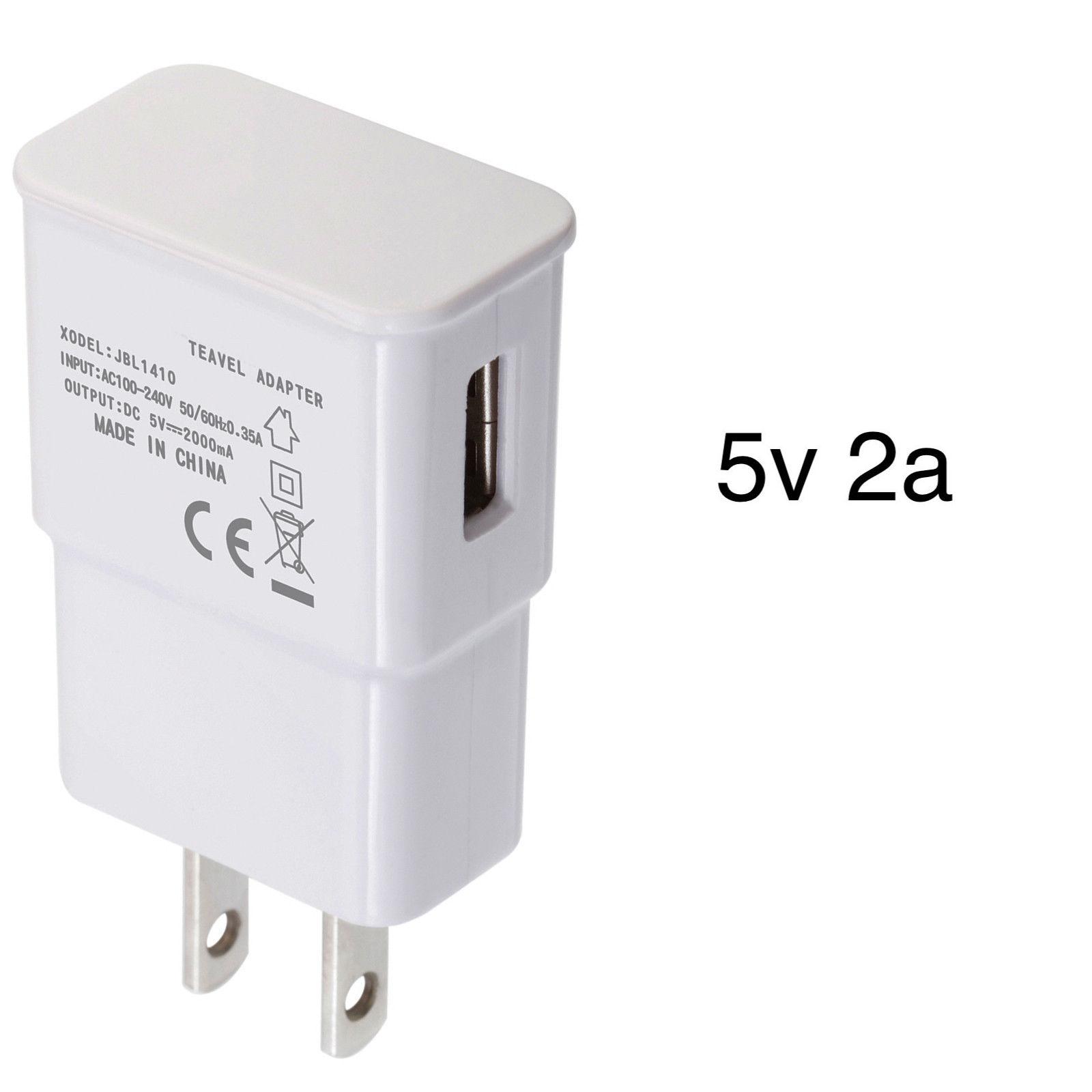 หัวชาร์ทแปลงไฟ อแดปเตอร์ Universal 5V 2A US Plug Wall Charger Adapter ...