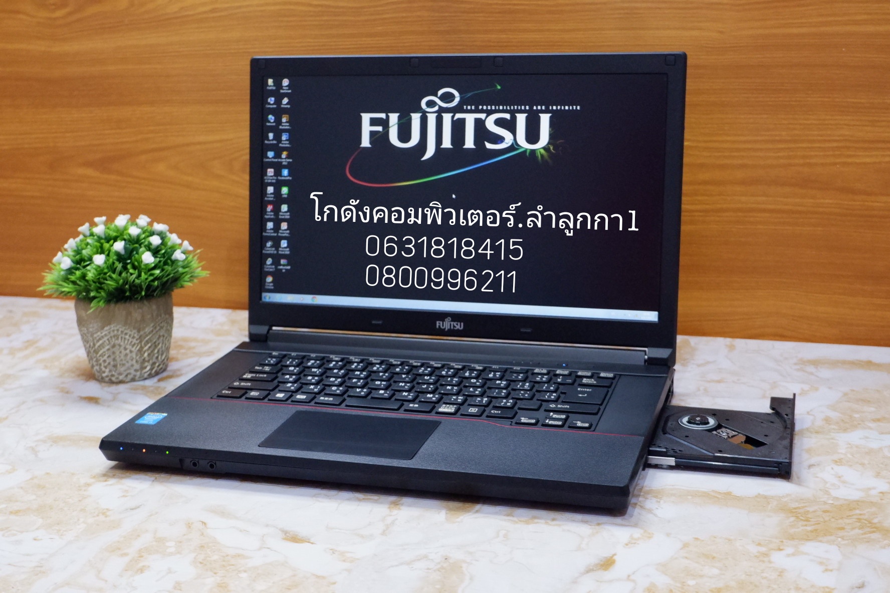 โน๊ตบุ๊คมือสองสภาพดี FUJITSU LIFEBOOK A574 เน้นใช้งานเป็นหลัก ทำงาน ดู ...