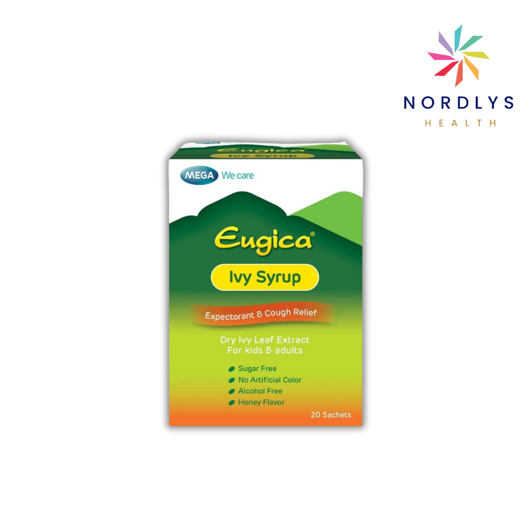 MEGA We care เมก้าวีแคร์ Eugica Ivy Syrup ยูจิก้า ไอวี่ ไซรัป แบบซอง ( 20 ซอง ) | Lazada.co.th