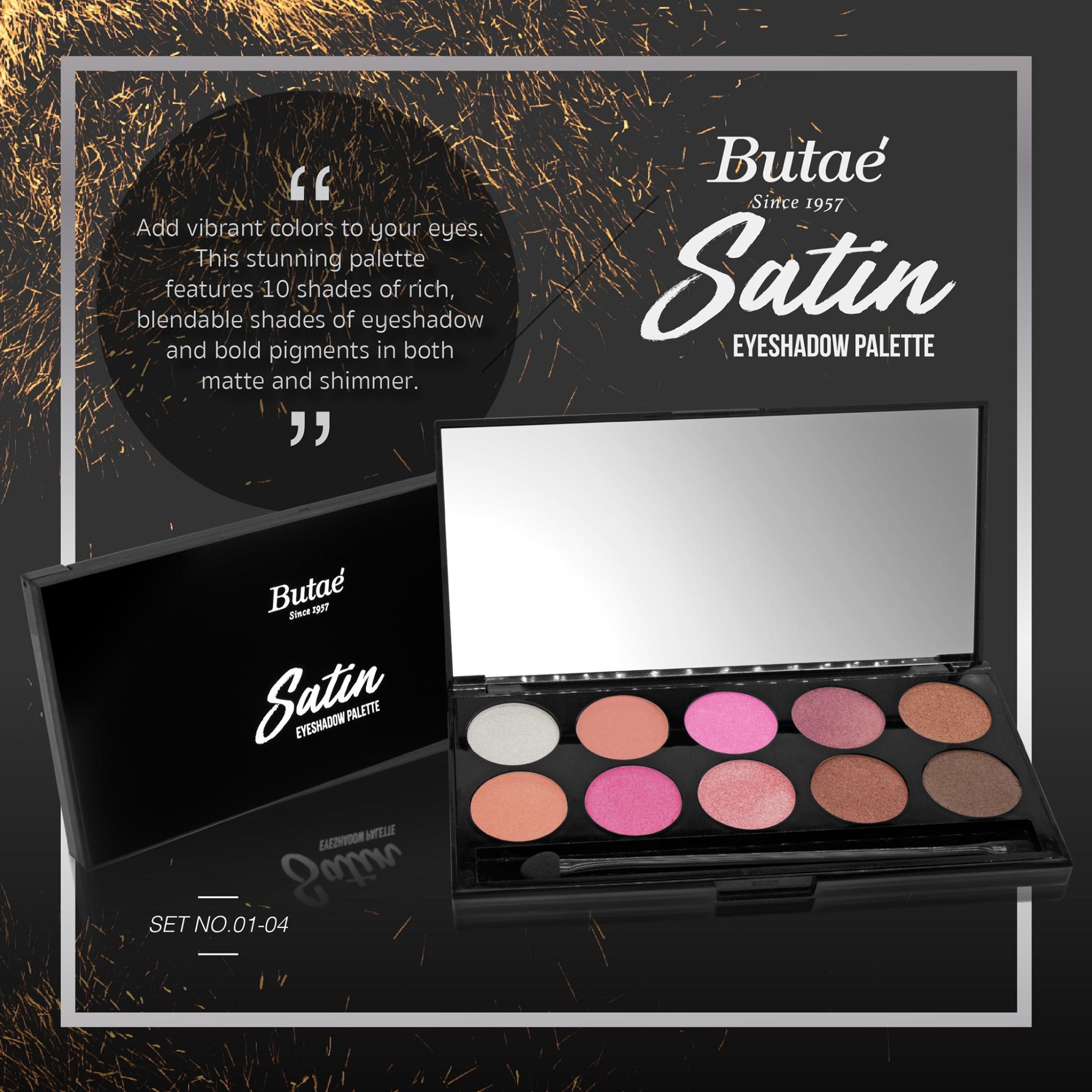 Butae' - Satin Eyeshadow Palette อายชาร์โดว์ แแต่งเติมดวงตา ( น้ำหนัก ...