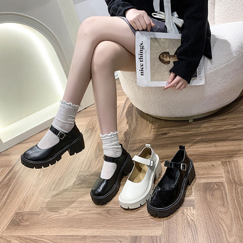 LISA store ???? จัดส่งที่รวดเร็ว ????????????ใหม่ญี่ปุ่น JK รองเท้าหนัง ...