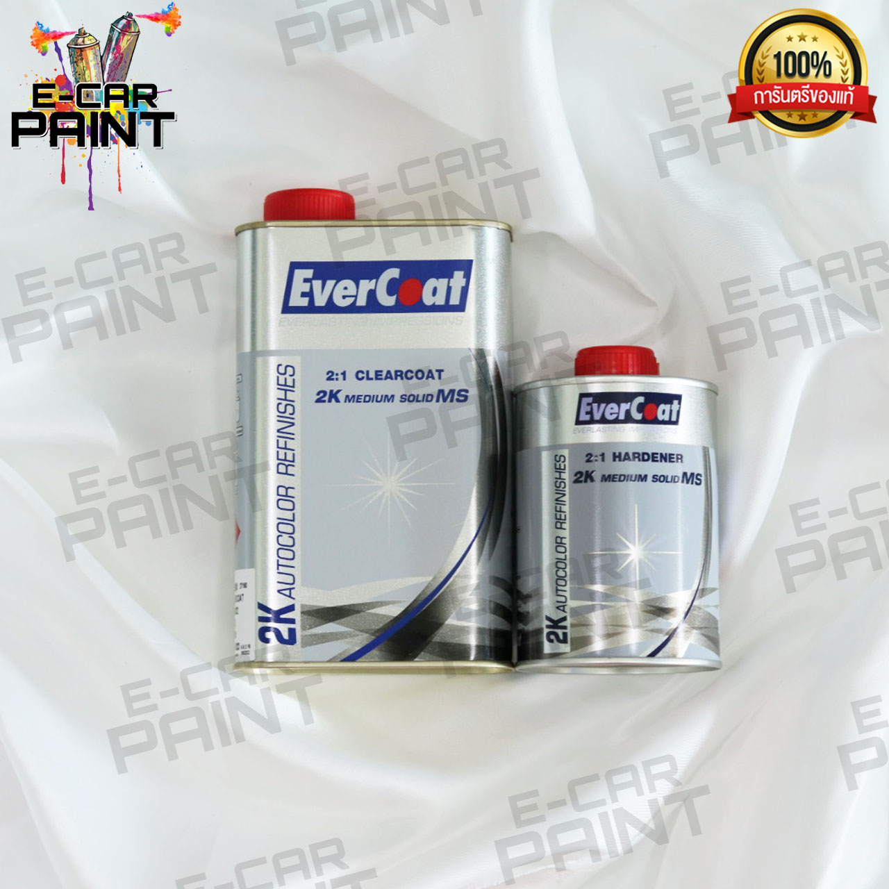 แลคเกอร์เคลือบเงา 2K Medium solid MS EverCoat ระบบ 2:1 มี2ขนาดให้เลือก ...