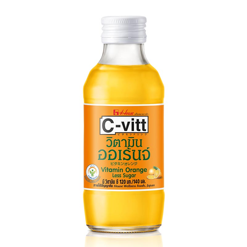 พร้อมส่ง ซีวิท เครื่องดื่มวิตามินซี รสส้ม 140 มล. x 30 ขวดC-Vitt Vitamin C Drink Orange 140 ml x ...