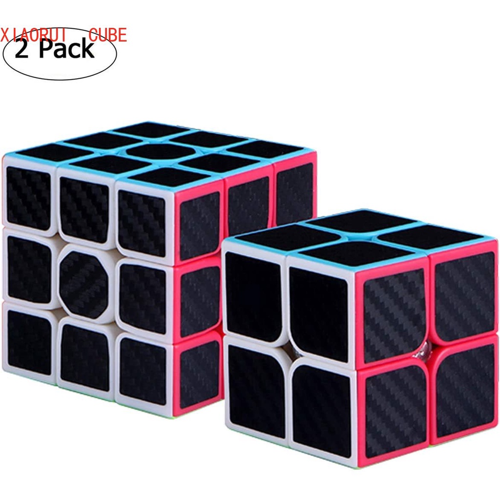 Speed Magic Cube Set 2 Pack, 2x2 3x3 Speed Bundle Magic Cube Puzzle ...