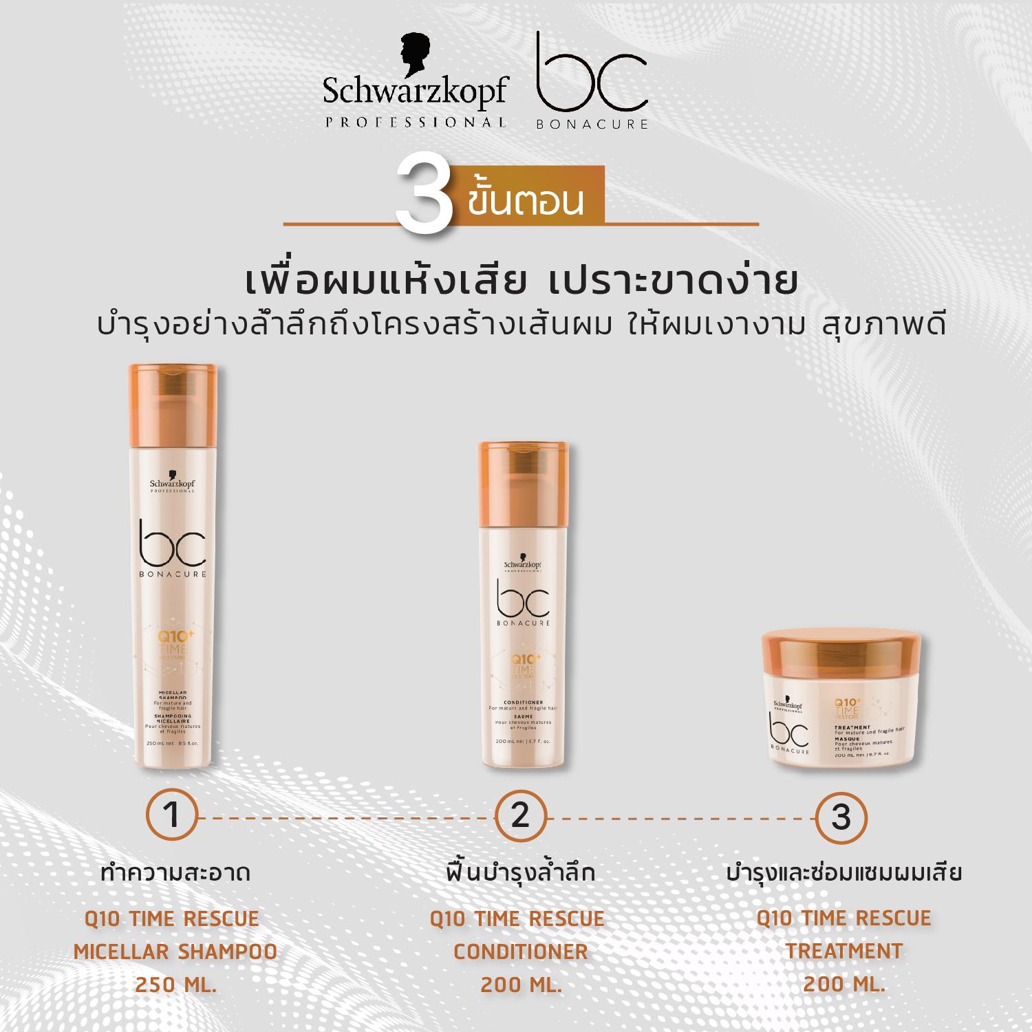 Schwarzkopf Professional Q10 Plus BC Bonacure Time Restore Treatment ...