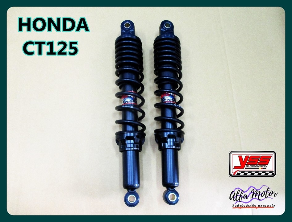SPRING REAR SHOCK "YSS" "GENUINE" SPRING "BLACK" (345 mm.) Fit For ...