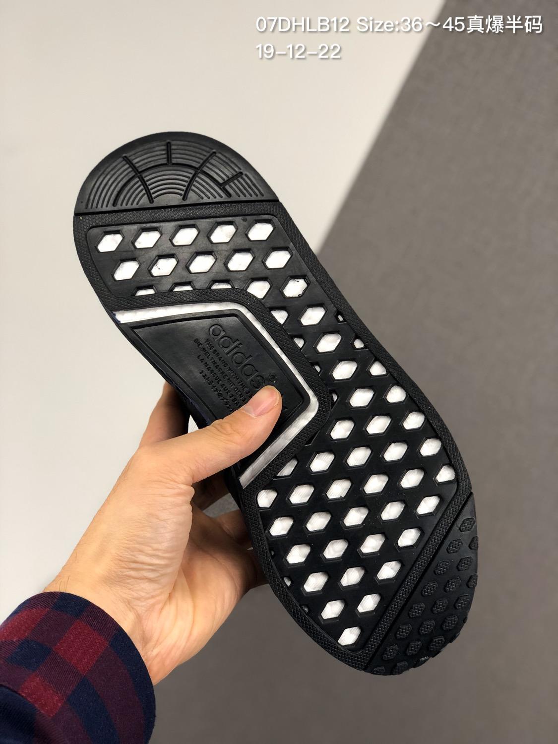 Adidas NMD R1 Running shoes black and blue Fitness shoes Spot Spring ...