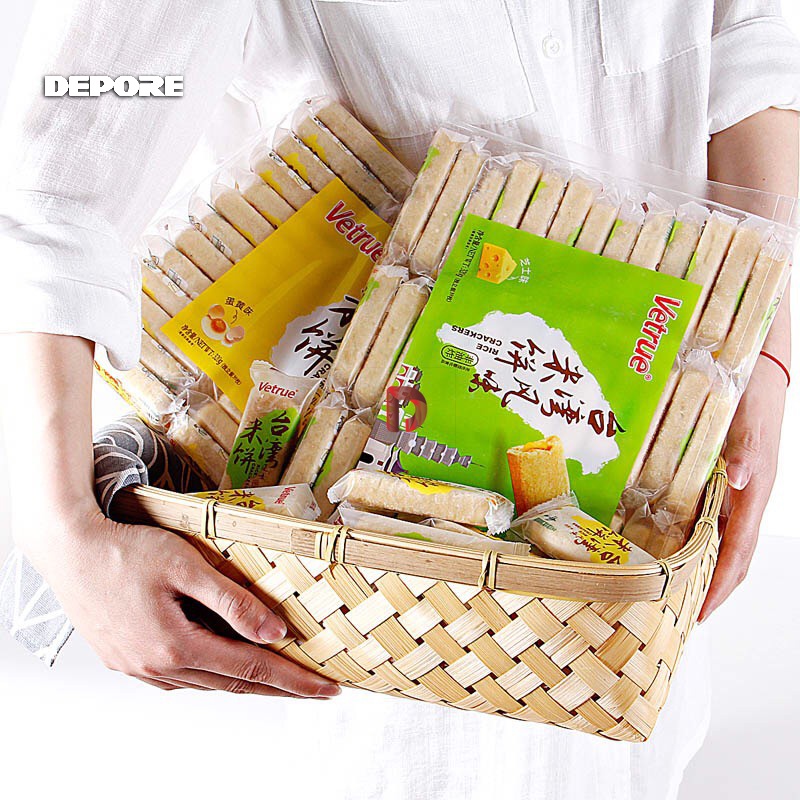 ขนมใต้หวัน มีรสชีส หรือรสไข่เค็ม หอม กรอบ อร่อยจนลืมโลก เค้กข้าวอบกรอบ ...