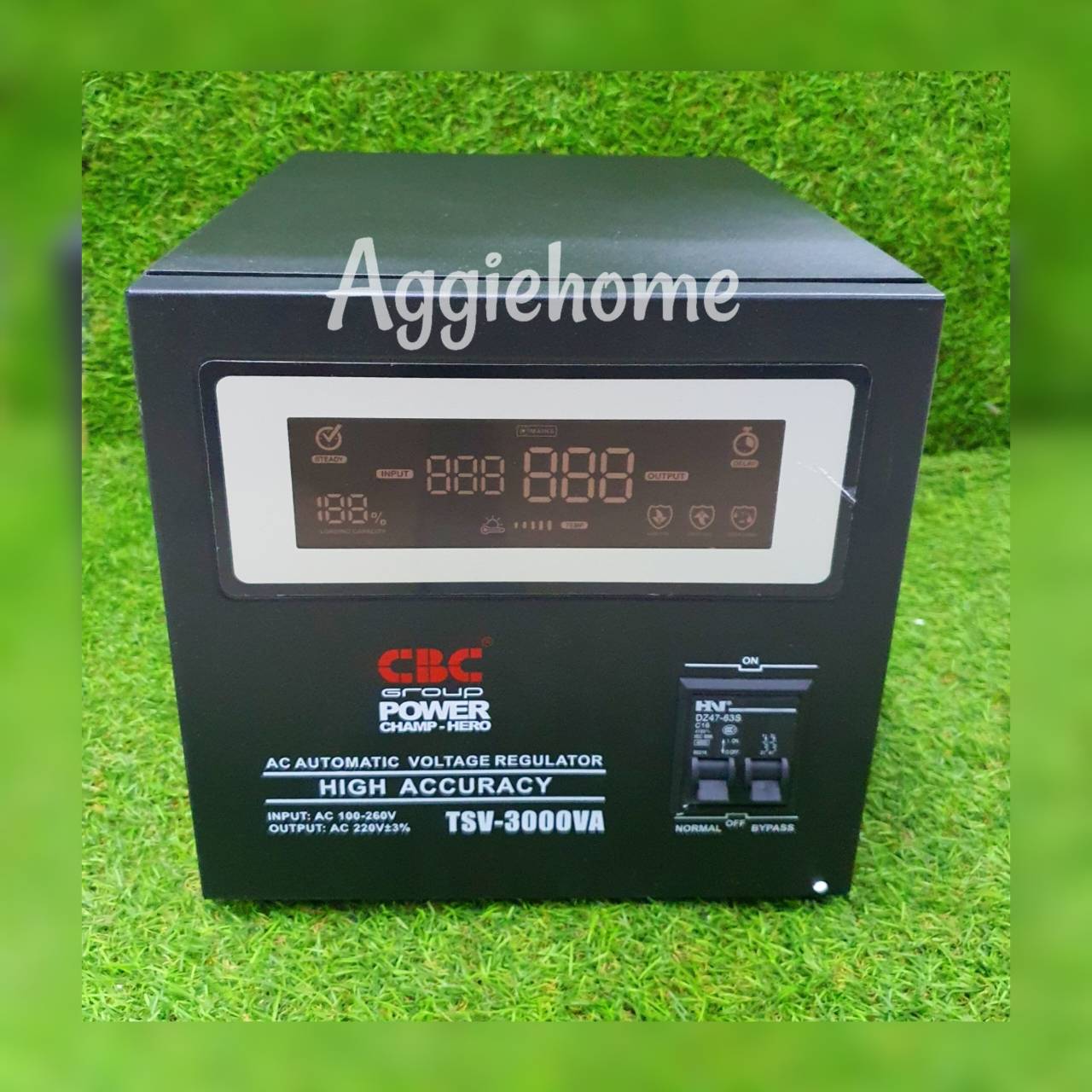 CBC เครื่องปรับแรงดันไฟฟ้าอัตโนมัติ รุ่น TSV-3000KVA 2700วัตต์ SERVO MOTOR TYPE Single phase ...