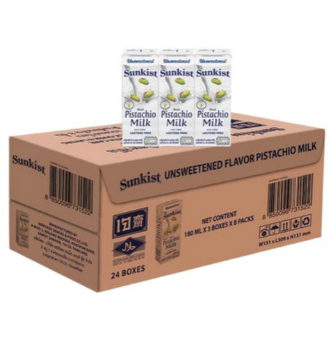 Sunkist Pistachio Milk Original (Unsweetened) ซันคิสท์ นมพิสทาชิโอ รส ...