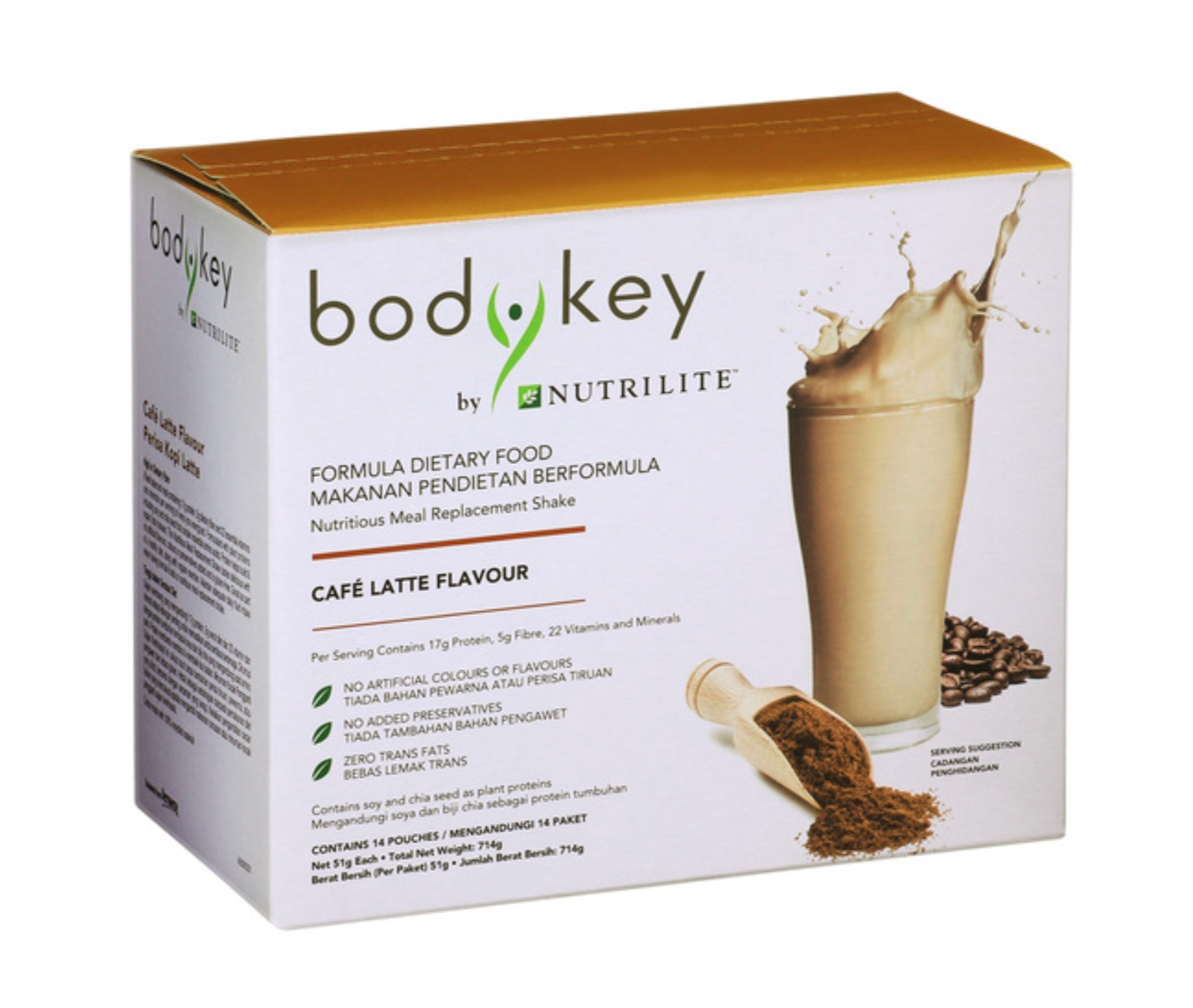 ฺBody key Amway รสกาแฟ (สูตรใหม่) (14ซอง) - Beauty Blink Shop - ThaiPick