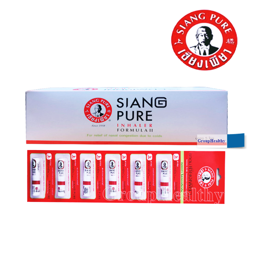 SIANG PURE ยาดมตราเซียงเพียว สูตร2 (ยาสามัญประจำบ้าน) ใช้ทาและสูดดม 6 ...