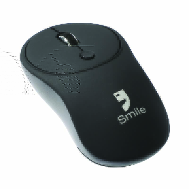 Wireless Optical Mouse USB SMILE (WM-6139) Black Mouse เมาส์สำหรับ ...