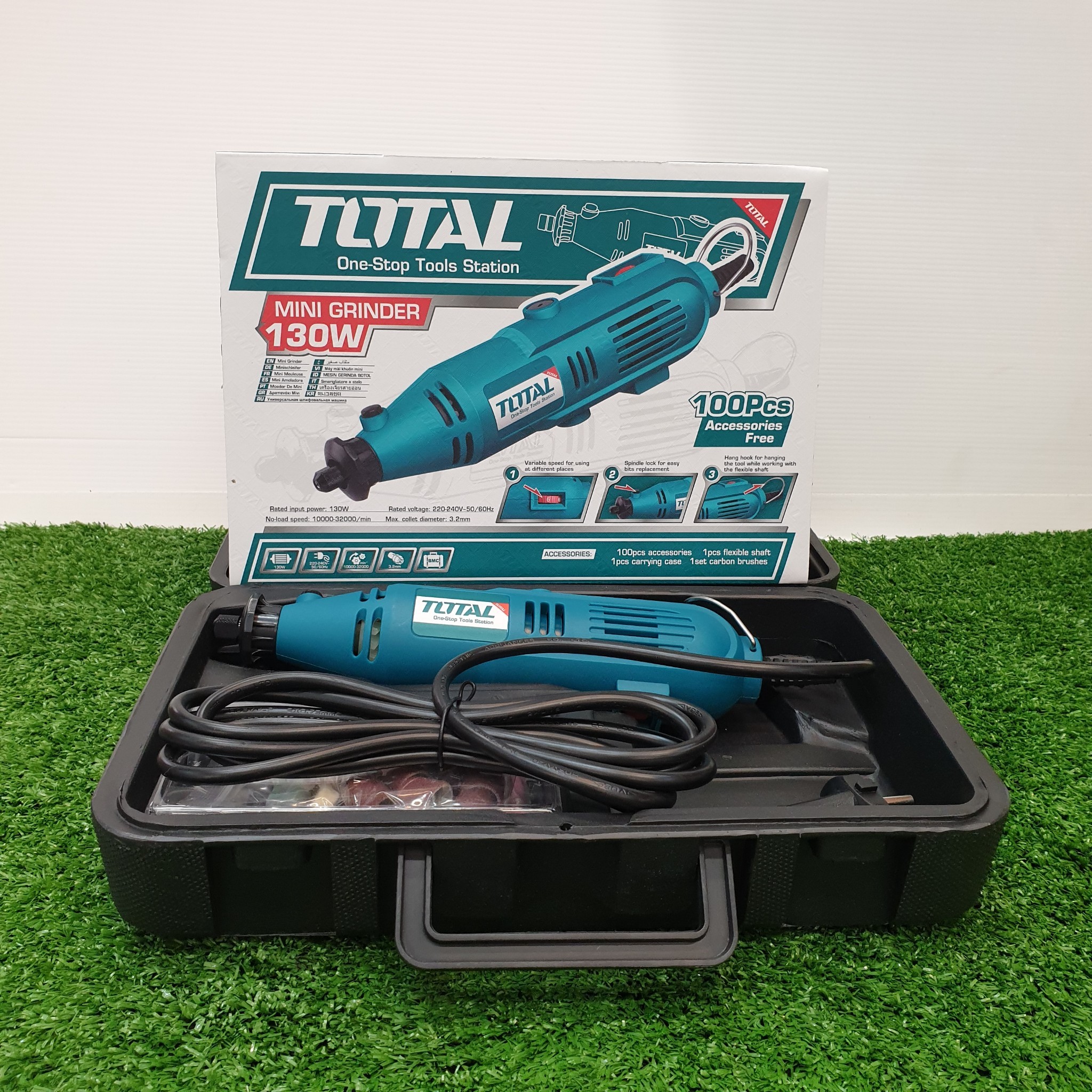 เครื่องเจียรสายอ่อน TOTAL 130W TG501032 - Lee Smart Home - ThaiPick