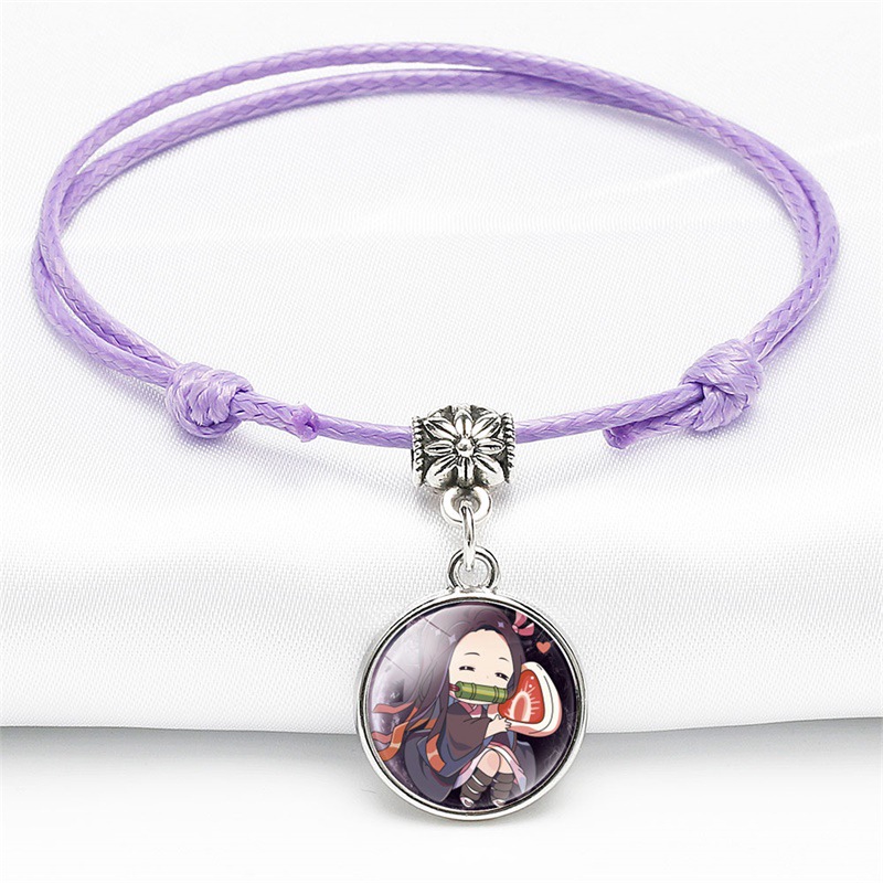 [LXYH- COSER KING] 1Pcs สร้อยข้อมือ Demon Slayer Kimetsu No Yaiba ...