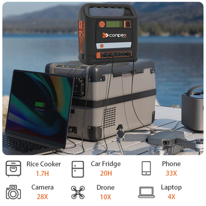 【พร้อมส่ง】Conpex 220V 300W 60000mAh power station แบตเตอรี่สำรองไฟ 220V ...
