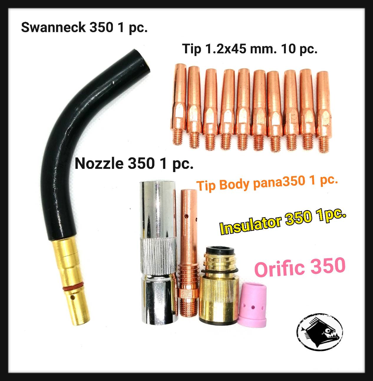 13Pcs CO2 Mig Welding Torch Aircooled MB 15AK Contact Tip Holder Gas Nozzle 0.8mm Welder Shield ...