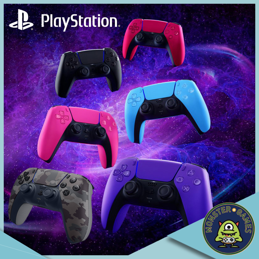 PS5 DualSense Wireless Controller สี Midnight Black Cosmic Red Galactic ...