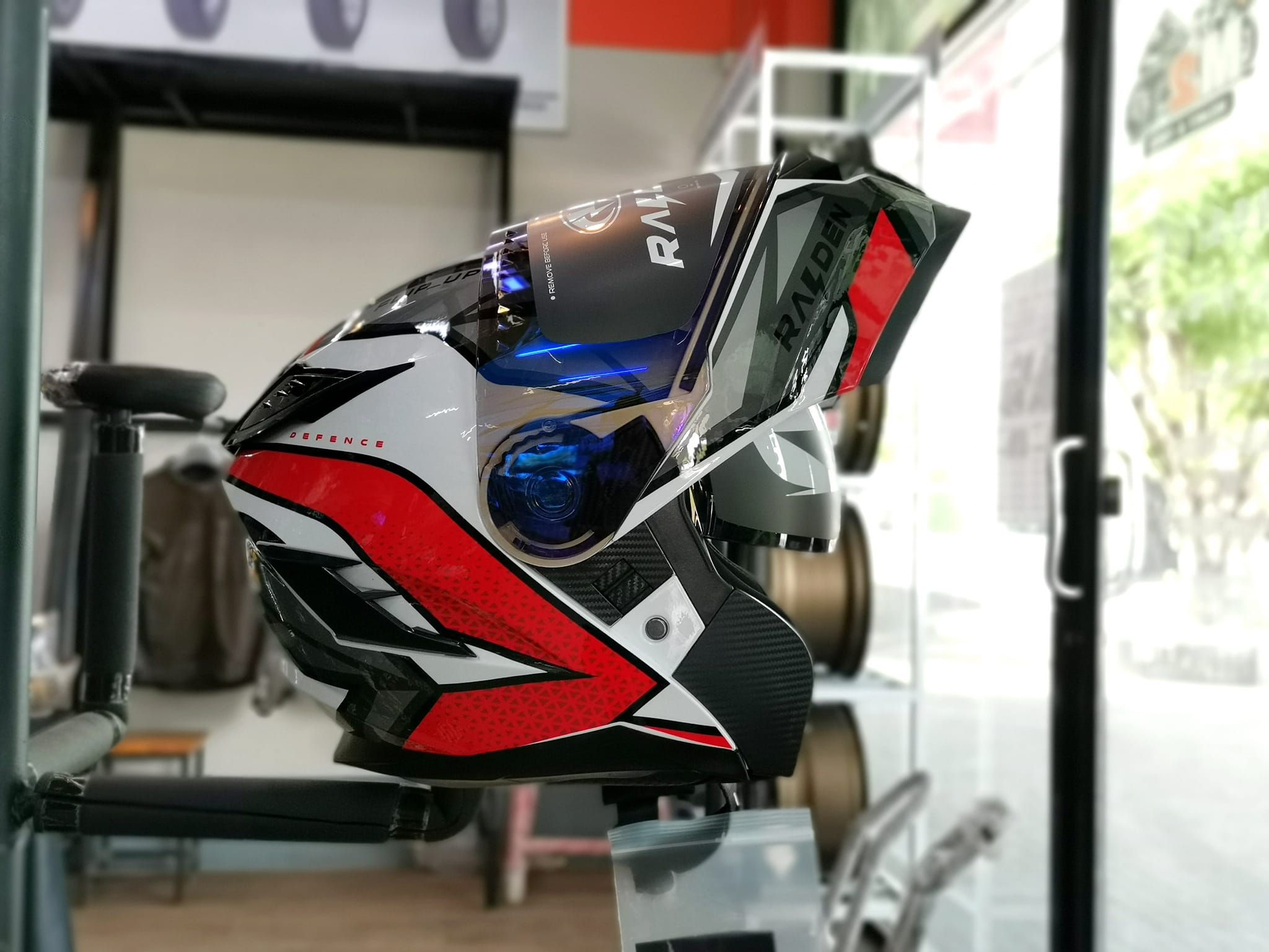 หมวกกันน็อกยกคาง (Flip Up) RAIDEN รุ่น DEFENCE 2023 แบบ เปิดคางได้ Flip ...