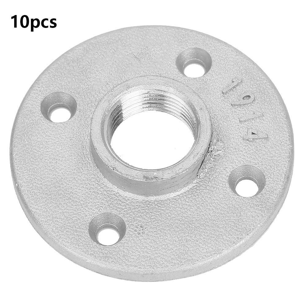 【COD】10Pcs Flange DN20 4 หลุมฐานหน้าแปลนเครื่องมือฮาร์ดแวร์ 3/4 ...