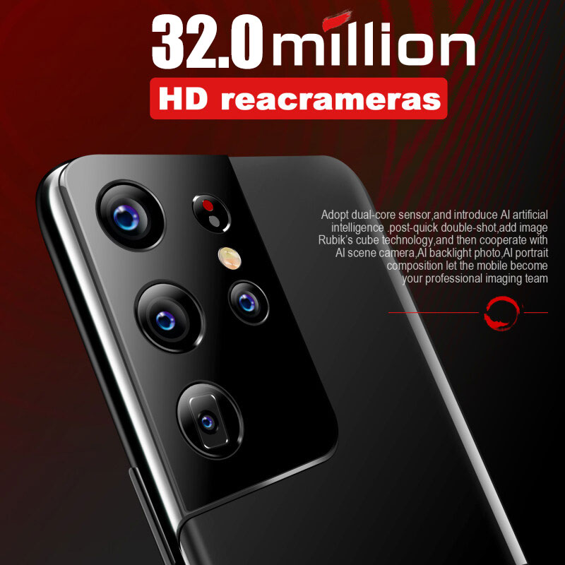 ลดล้างสต็อก โทรศัพท์ราคถูก????โทรศัพท์มือถือ REALMI S21+Ultra สมาร์ทโฟน ...